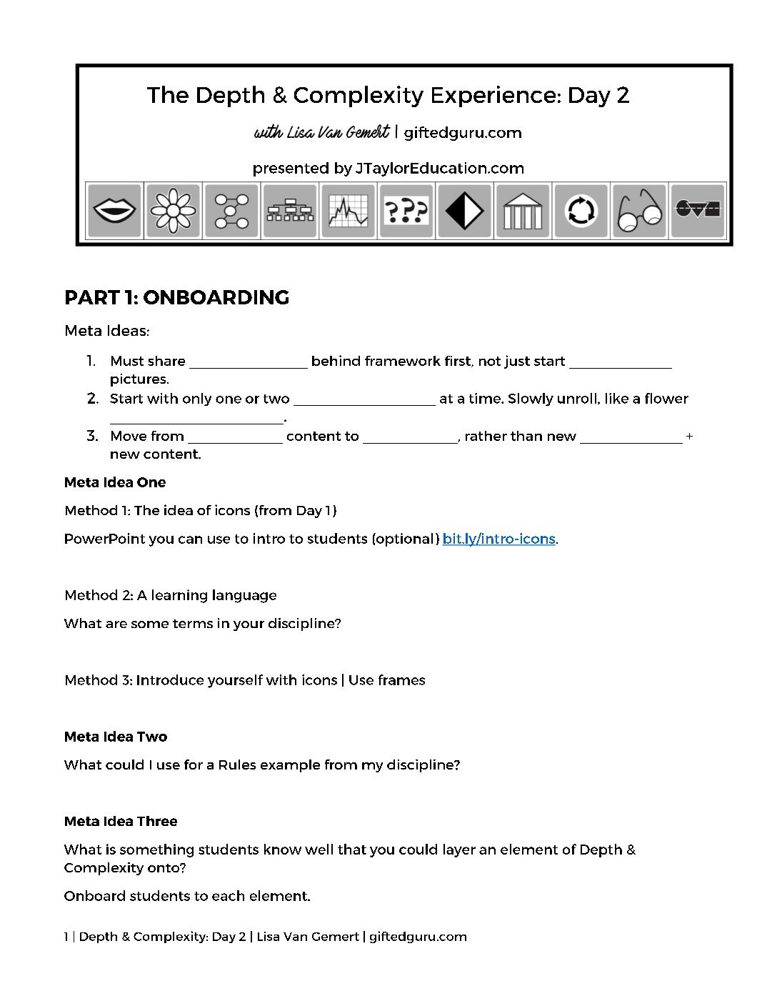 Depth_and_Complexity_Day_2_Handout – Gifted Guru