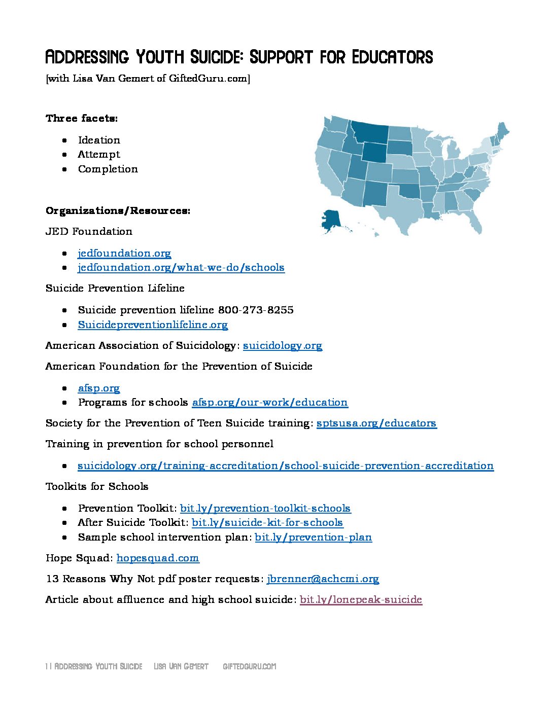 Addressing Youth Suicide_handout – Gifted Guru