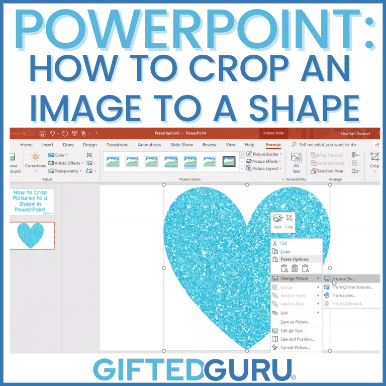 How To Crop Pictures To A Shape In PowerPoint Gifted Guru Gifted Guru