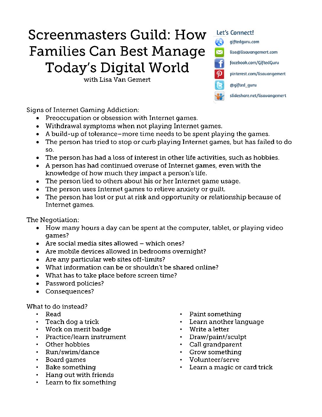 Screenmasters Guild – handout – Gifted Guru