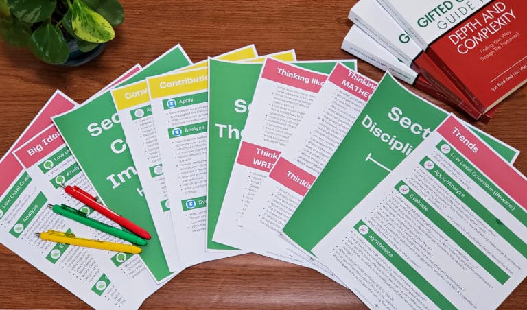 Depth and Complexity Question Stems Ebook - Gifted Guru