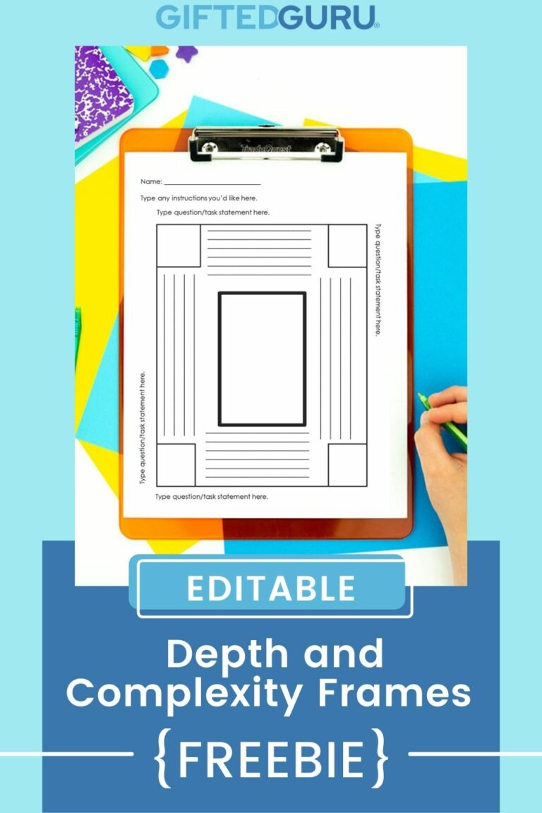 Depth & Complexity Frames – Gifted Guru